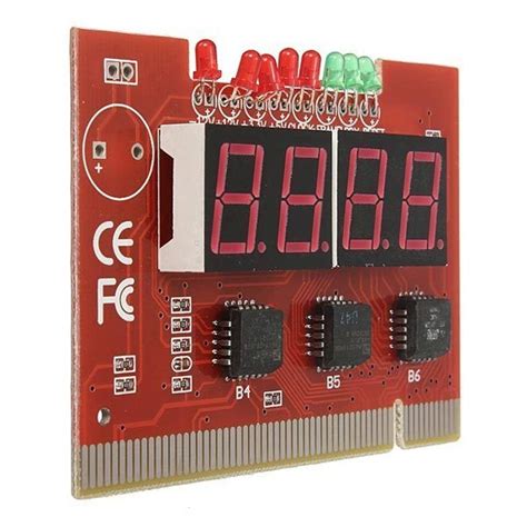 Pc 4 Digit Code Diagnostic Analyzer Motherboard Tester Pci Card Tanga