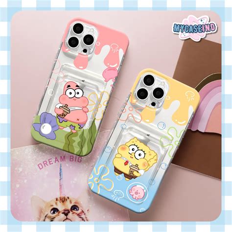 jual printing card case spongebob and patrick for oppo a16 a55 a54s a15