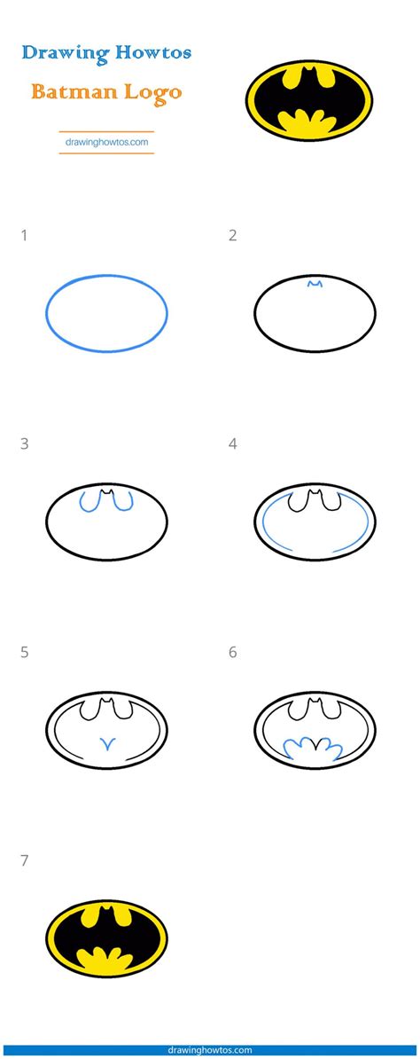 How To Draw Batman Logo Easy Design Talk