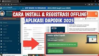 Cara Install Dapodik Versi 2025 Cara Update Dapodik 2025 Cara