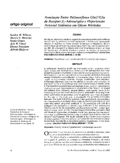 Pdf A Interface Entre O Diabetes Mellitus Tipo Ii E A Hipertensão