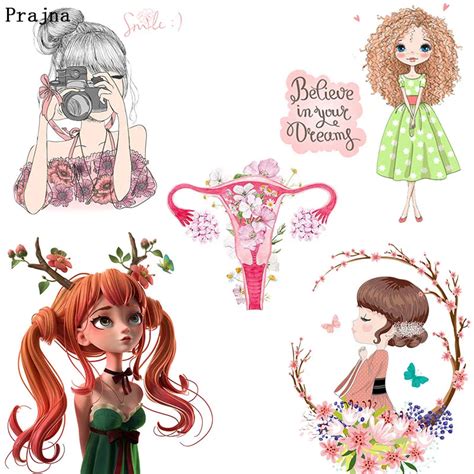 Prajna балерина для девочек Термотрансферная одежда Рубашки с принтом железные наклейки на