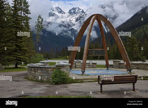 Landscape At Rogers Pass National Historic Site In Glacier National