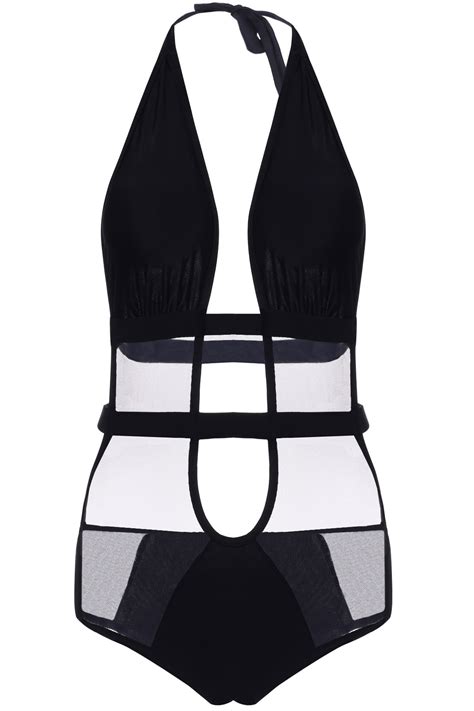 24 Off 2021 Cut Out Backless One Piece Swimwear In Black Zaful