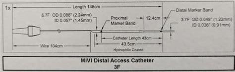 Mivi Q3 Distal Access Catheter 3fr X 148cm
