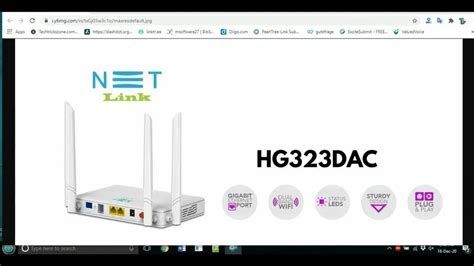 4 Wireless Or Wi Fi Netlink HG323RGW Wifi GPON ONT Router Dual Mode