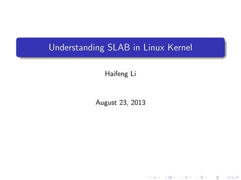 Understanding Slab In Linux Kernel Pdf