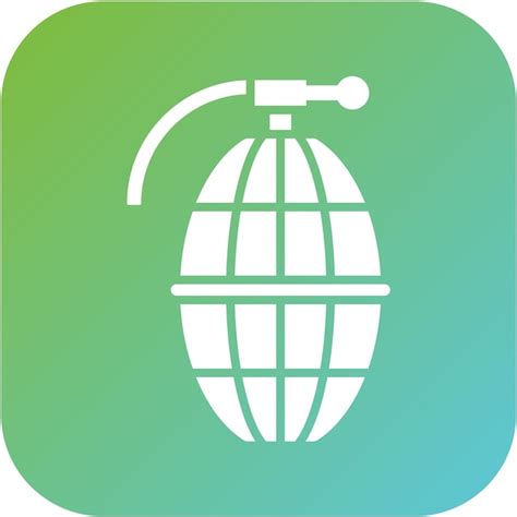 Premium Vector Grenade Icon Style