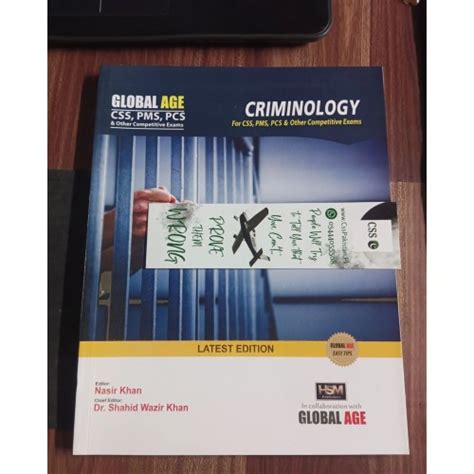 Criminology For Css By Nasir Khan And Dr Shahid Wazir Khan Kips X Hsm