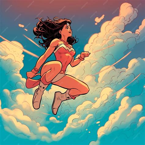 Premium Ai Image Super Girl Superhero Concept Sexy Beautiful Fit