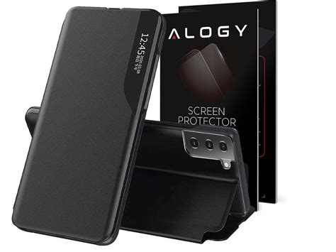 Etui Z Klapk Portfel Alogy Sk Rzane Smart View Cover Do Samsung Galaxy S Plus Szk O Alogy