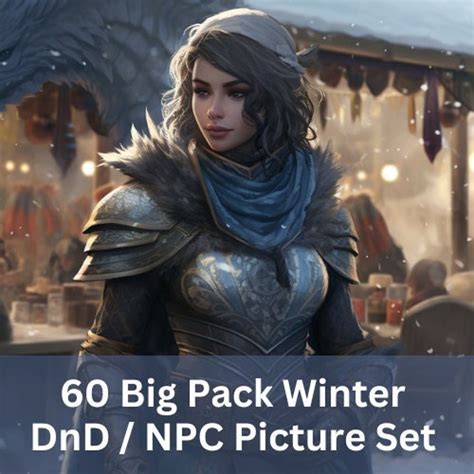 60 Big Pack Winter Snow Dnd Npc Picture Set For Rpg Roleplay