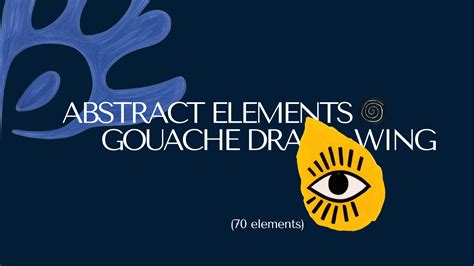 Abstract Elements Gouache Drawing Figma