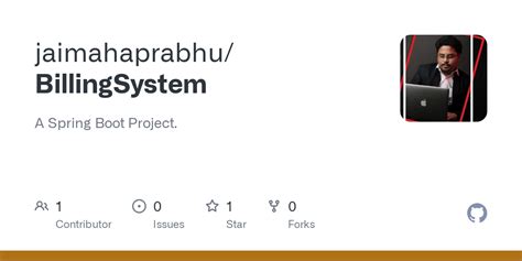 Github Jaimahaprabhu Billingsystem A Spring Boot Project