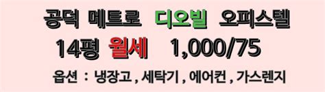공덕역과 바로연결되어 있는 메트로디오빌 오피스텔 네이버 블로그