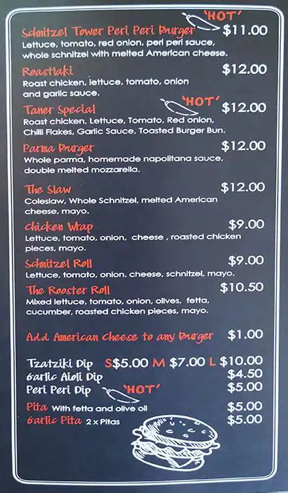 Menu At C Restaurant Greenvale