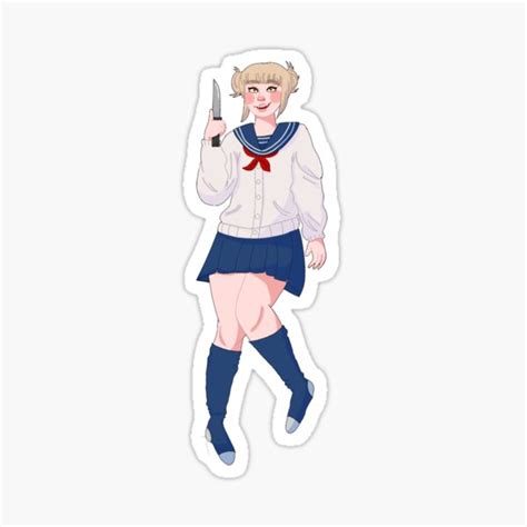 Himiko Toga Knife Wife Sticker For Sale By Oobubblecatoo Redbubble