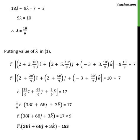 Ex 11 3 10 Find Vector Equation Of Plane Passing Through Ex 11 3