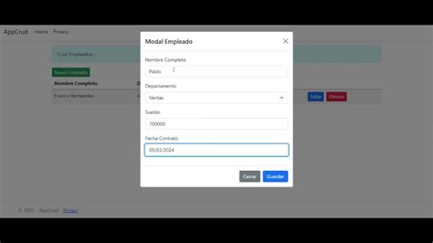 Github Malinowsk Proyectocrudnet Este Proyecto Es Un Ejemplo De Una
