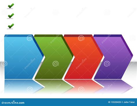 Four Stage Process Chart Stock Vector Illustration Of Financial 15520420