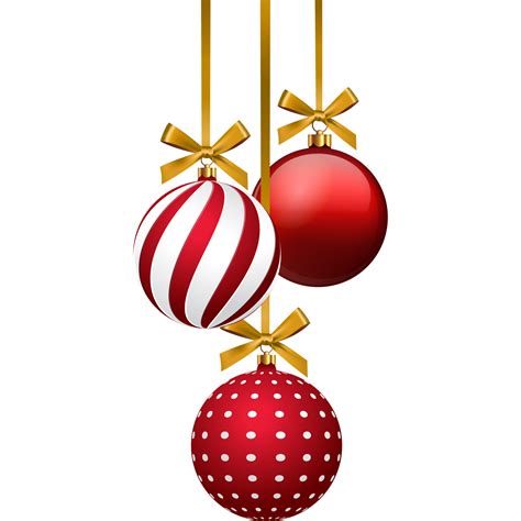 Christmas Tree Decor Hanging Christmas Red Balls 13855781 Png