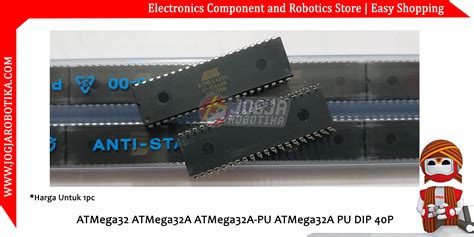 Jual Atmega32 Atmega32a Atmega32a Pu Atmega32a Pu Dip 40p