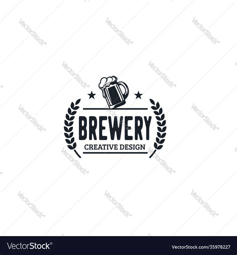 Craft Beer Vintage Royalty Free Vector Image Vectorstock