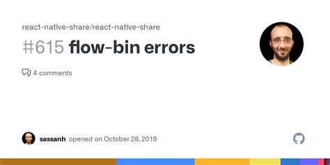 Flow Bin Errors · Issue 615 · React Native Sharereact Native Share