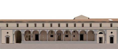 Elevation Of Logia At Ospedale Degli Innocenti Florence Designed In 1419 By Brunel Famous