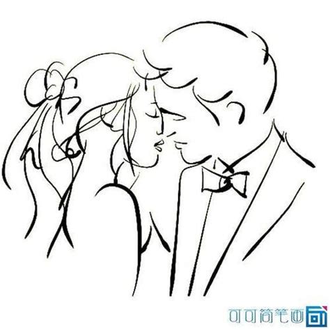 简笔画男女亲吻 简笔画图片大全 蒲城教育文学网