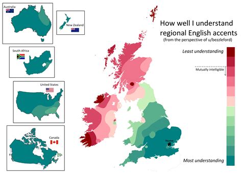 English Accents And Dialects Around The World Vivid Maps