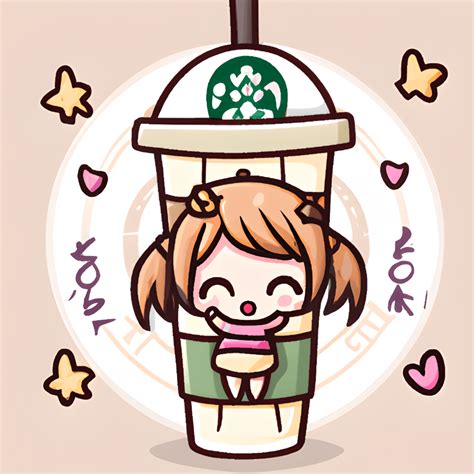 Starbucks Kawaii Chibi Graphic · Creative Fabrica