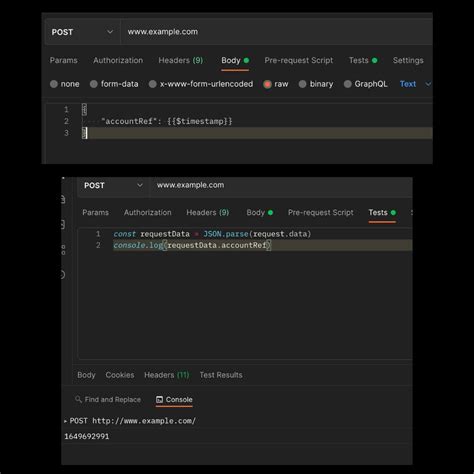 postman how to read request data and how to send randomised content