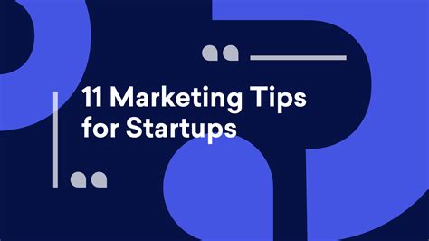 11 Marketing Tips For Startups Decktopus