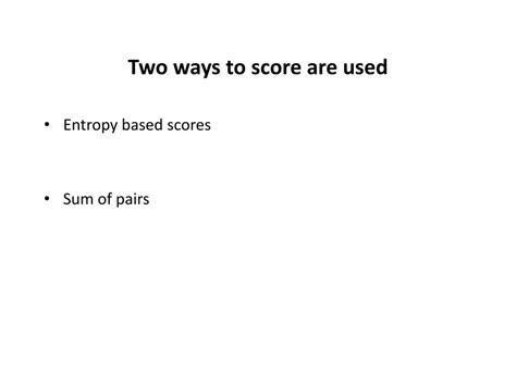 Ppt Multiple Sequence Alignment Powerpoint Presentation Free Download Id 2631669