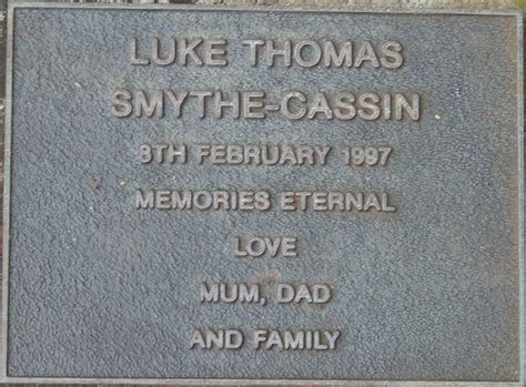 Luke Thomas Smythe Cassin Unknown 1997 Find A Grave Memorial