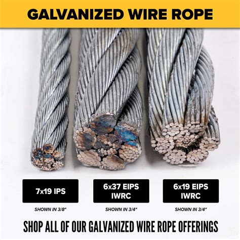 516 7x19 Galvanized Aircraft Cable Ips 9800 Lbs Bs