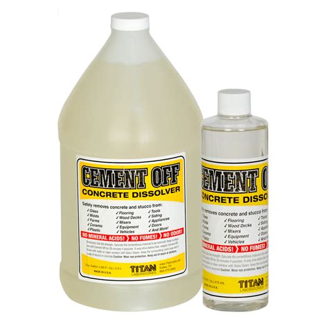 Titan Labs Cement Off Concrete Dissolver Dallas Window Cleaning Supply