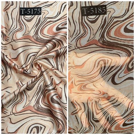 Combo Print Modal Satin Organza The Wardrobe Fabrics