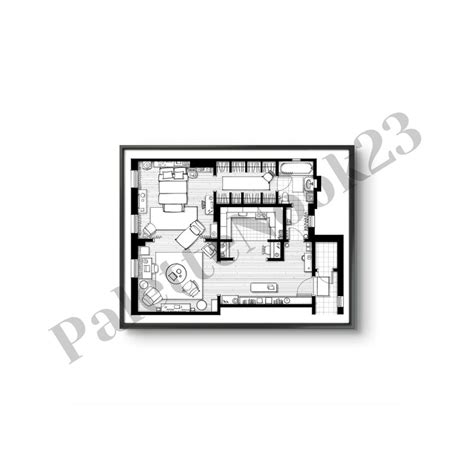 Carrie Bradshaw Apartment Floor Plan Hand Drawn Sex And The City
