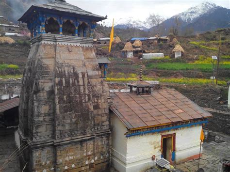 Triyuginarayan Lord Vishnu Temple In The Indian Himalayas Stock Image