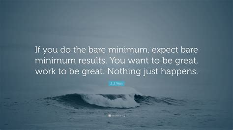 The Bare Minimum