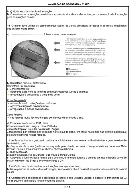 Exercicios Sobre Camadas Da Terra 6 Ano Geografia Gabarito EDUCA