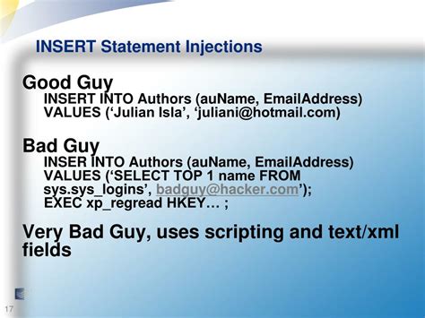 ppt understanding and preventing sql injection attacks powerpoint