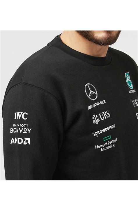 Bluza Mercedes AMG Petronas F Team Crew Barbati Negru M EMAG Ro