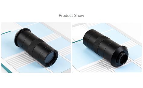 Waveshare 100X Industrial Microscope Lens C CS Mount Compatible With