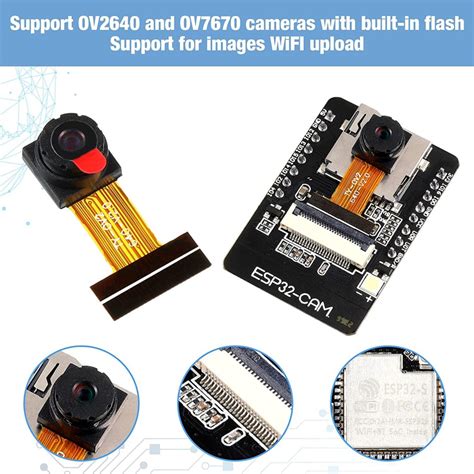 ESP CAM WiFi Bluetooth Camera Module Development Board ESP With Camera Module OV For