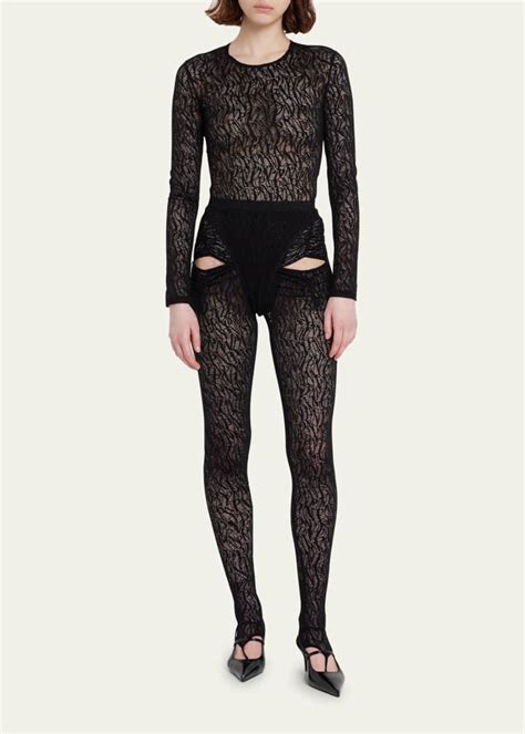 Puppets And Puppets Logo Lace Cutout Stirrup Leggings Bergdorf Goodman Puppets And Puppets Logo Lace Cutout Stirrup Leggings Bergdorf Goodman