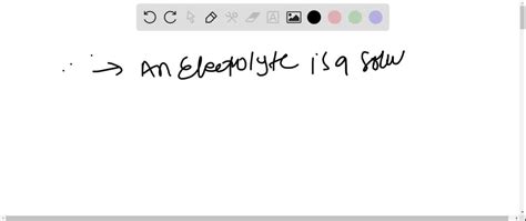 Solved What Is An Electrolyte What Is A Nonelectrolyte Give Some