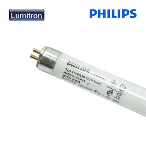 หลอดฟลูออเรสเซนต์ T5 ฟิลิปส์ Fl21 Ph 21w T5 ยาว 84 90ซม วอร์มไวท์